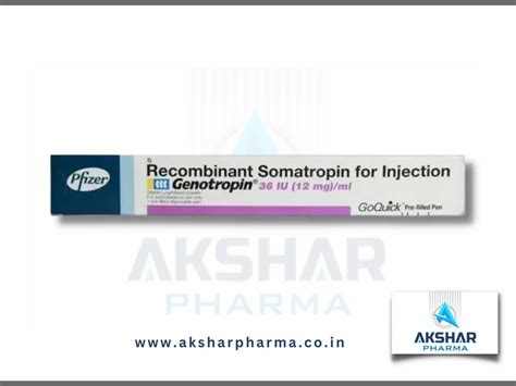 Recombinant Somatropin Genotropin Injection At ₹ 9584 Piece Hgh