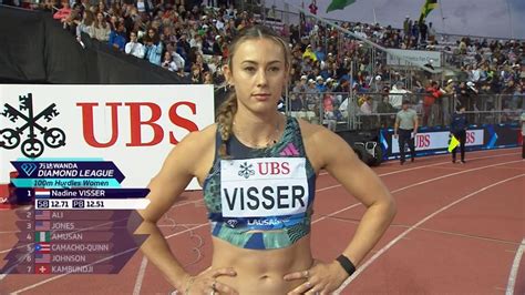 Visser In Achterhoede Op 100 Meter Horden In Lausanne
