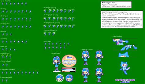 Ds Dsi Roller Angels Dsiware Mee The Spriters Resource