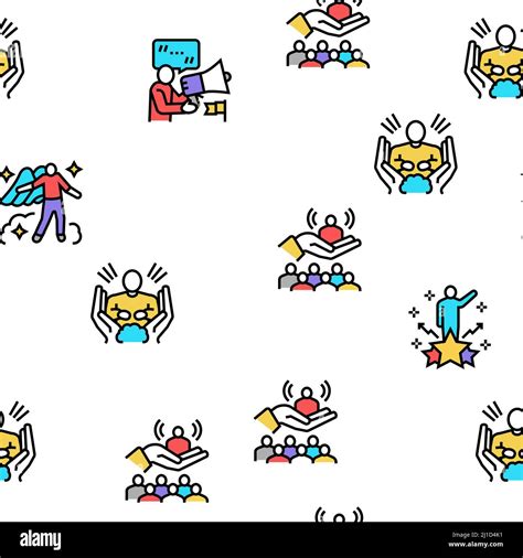 Values Human Life Vector Seamless Pattern Stock Vector Image And Art Alamy