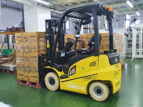 주오뚜기 리튬지게차 15톤 A시리즈 납품 공지사항 주오엠코리아