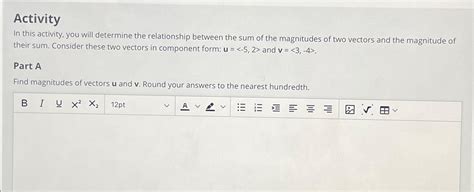 Solved Activityin This Activity You Will Determine The Chegg