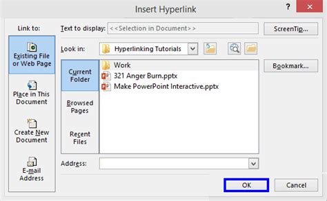 Hyperlinking Text In PowerPoint For Windows