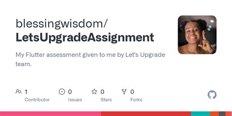 Github Blessingwisdom Letsupgradeassignment My Flutter Assessment