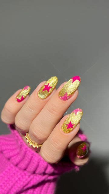 Aistė Haas On Instagram Last Minute Nye Inspo ⭐️💕🪩 ——— Pinknails