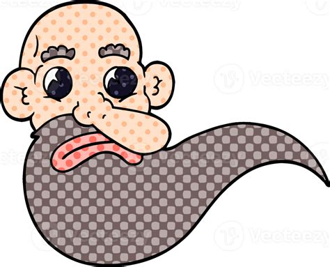 Cartoon Doodle Grumpy Old Man 45235371 Png