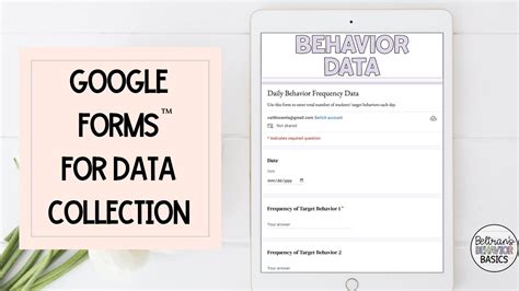 How To Use Google Forms For Behavior Data Collection