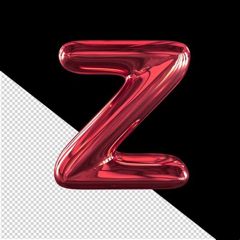 Premium PSD Inflatable Symbol Letter Z