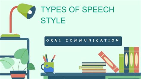 Types Of Speech Style Pptx