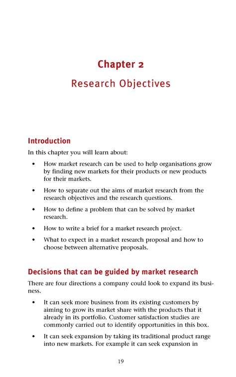 02 Market Research Ch2 Chapter 2 Research Objectives Introduction In
