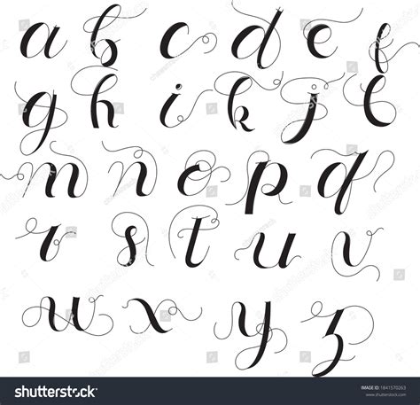 Calligraphy Design Seteducation Font Abc ภาพประกอบสต็อก 1841570263 Shutterstock