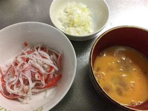 カニカマ炒飯 タモリレシピ実践録