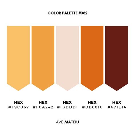 Vivid Autumn Colors Created By Nature On Maple Leaves Color Palette