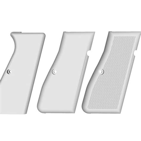 STL File Browning HP Hi Power HP35 Pistol Grips 3D Print Design To