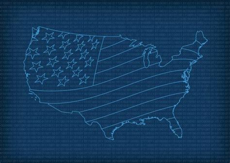 110 American Flag Map Usa Outline Drawing Illustrations Royalty Free