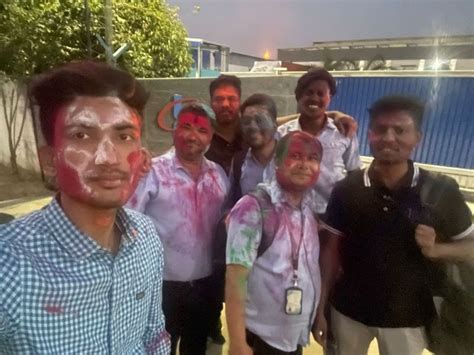Kuldeep Deka On Linkedin Happy Holi 🙂 Holi Celebrated At Workplace ️