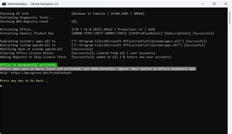Massgrave Comment Activer Office 365 Gratuit à Vie Et Générer Une Clé