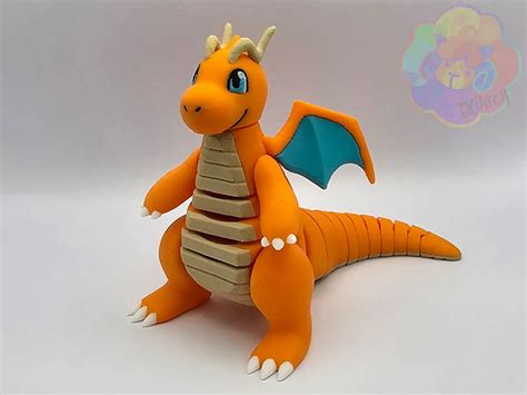 Dragonite Flexi Articulated Pokémon By Ixpatch Makerworld Download Free 3d Models