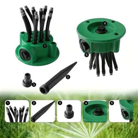 Спринклерный ороситель Sprinklers 360, распылитель для газона до 35 кв ...