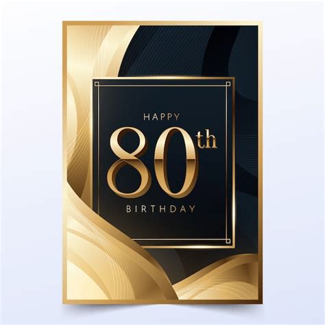 Cartes réalistes du e anniversaire Vecteur Gratuite