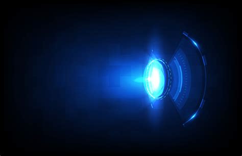 Fond Abstrait Du Panneau Futuriste Daffichage De Gui De Hud Avec La Lumière Vecteurs Libres De