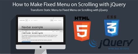 Menu Fixed Scroll Con Css Y Jquery
