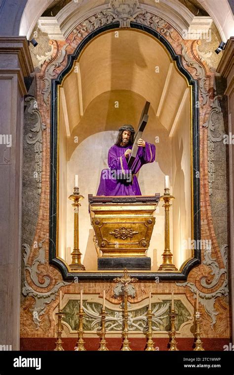 Religious Figure `senhor Dos Passos` At Church Of Nossa Senhora Da