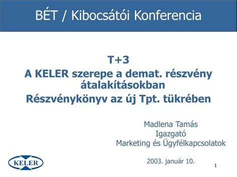 PPT BÉT Kibocsátói Konferencia PowerPoint Presentation free