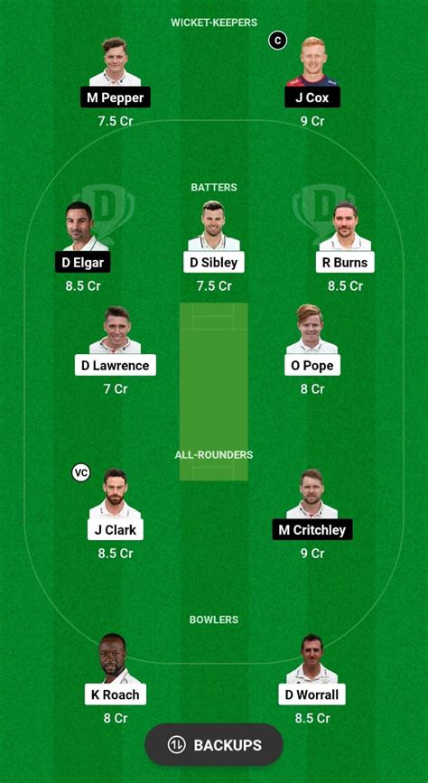 Sur Vs Ess Dream11 Prediction Today Match 78 English County