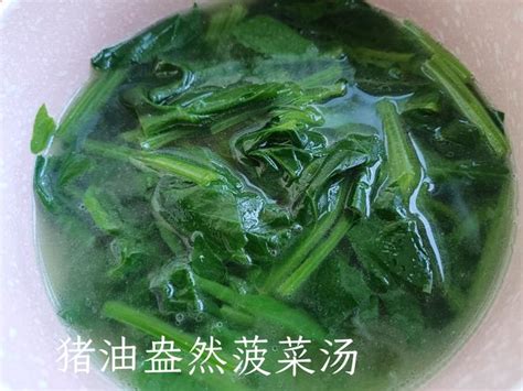 【猪油盎然菠菜汤的做法步骤图，怎么做好吃】nqct下厨房