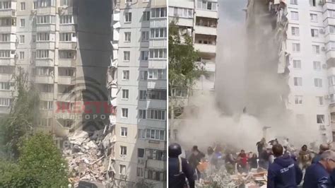 Belgorod Wohnhaus Bricht Zusammen Russland Beschuldigt Ukraine