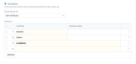 item variants attribute value not show erpnext frappe forum