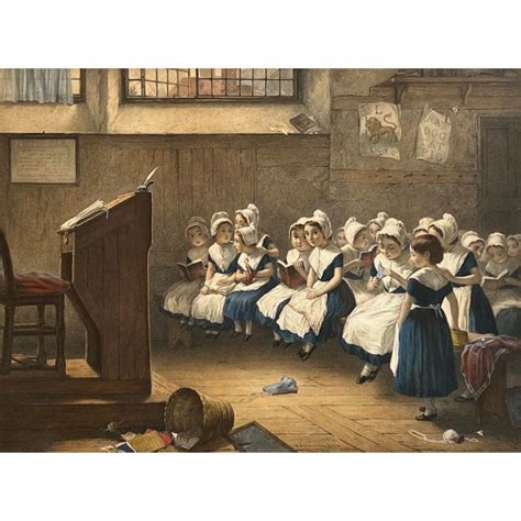 Mid 19th Century Emile Desmaisons School Girls Figurative Color