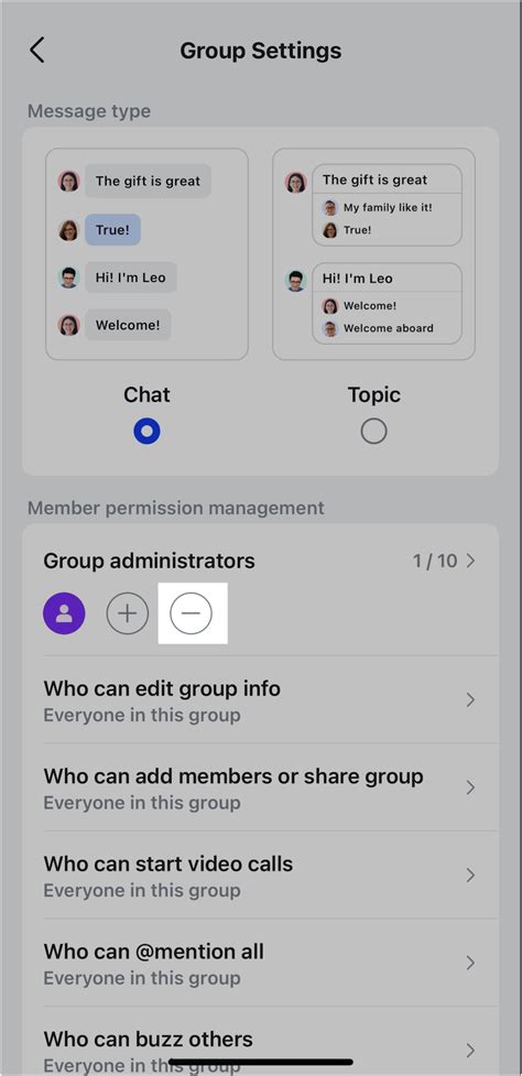 Manage Group Administrators