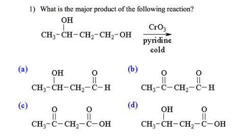 Solved 1 What Is The Major Product Of The Following Chegg