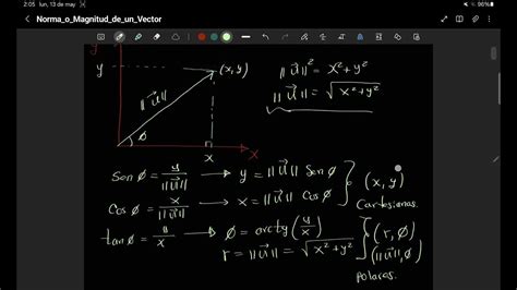 Norma O Magnitud De Un Vector Youtube