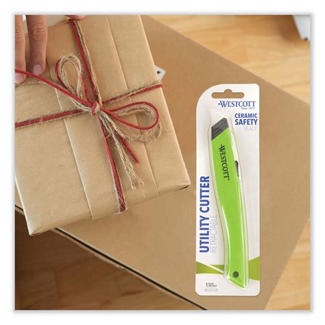Safety Ceramic Blade Box Cutter 0 5 Blade 5 5 Plastic Handle Green