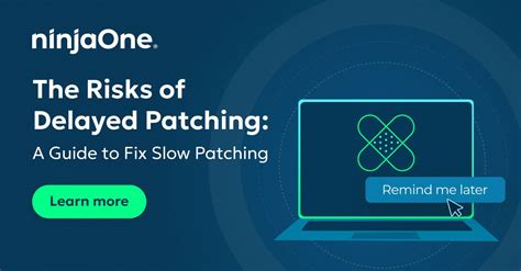 Ninjaone On Linkedin Risks Of Delayed Patching A Guide To Fix Slow Patching Ninjaone