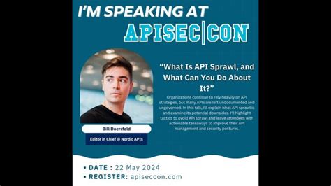 My Talk On Api Sprawl At Apisec Con Bill Doerrfeld Posted On The Topic Linkedin