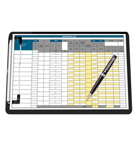 Flight Planner Nav Log Navigation Log