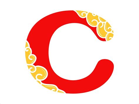 Chinese New Year Alphabet Letter C 44595208 Vector Art At Vecteezy