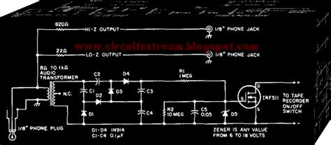 Audio Powered Tape Recorder Controller Circuit Diagram Electronic Circuit Diagrams Schematics