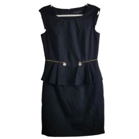 Antonio Melani Dresses Antonio Melani Black Peplum Career Dress