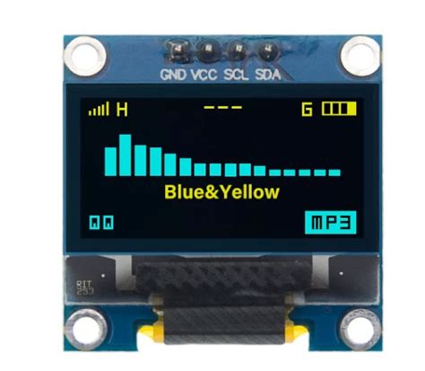 0 96 OLED DISPLAY I2C IIC 128x64 Arduino ESP32 ESP8266 BLUE YELLOW SSD1306 9 06 PicClick UK