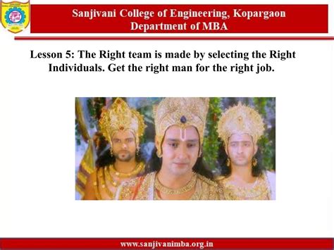 Unit 1 Lecture 11 Lesson From Mahabharata And Course Introduction Ppt