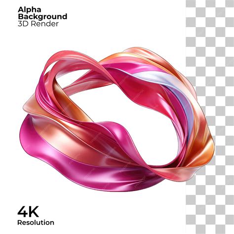 Premium Psd Flying Ribbon On White Background