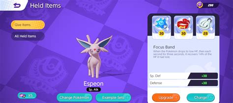 Best Build For Espeon In Pokemon Unite