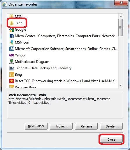 Micro Center How To Add A Folder To Favorites In Internet Explorer 9