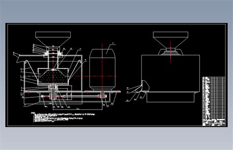 小型自分离磨浆机的设计3张CAD图纸 AutoCAD 2004 模型图纸下载 懒石网