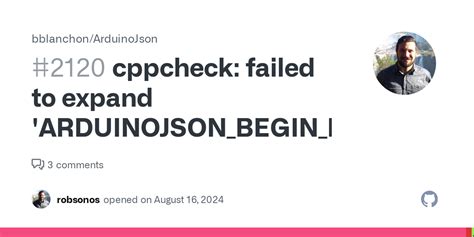 Cppcheck Failed To Expand Arduinojsonbeginpublicnamespace · Issue 2120 · Bblanchon